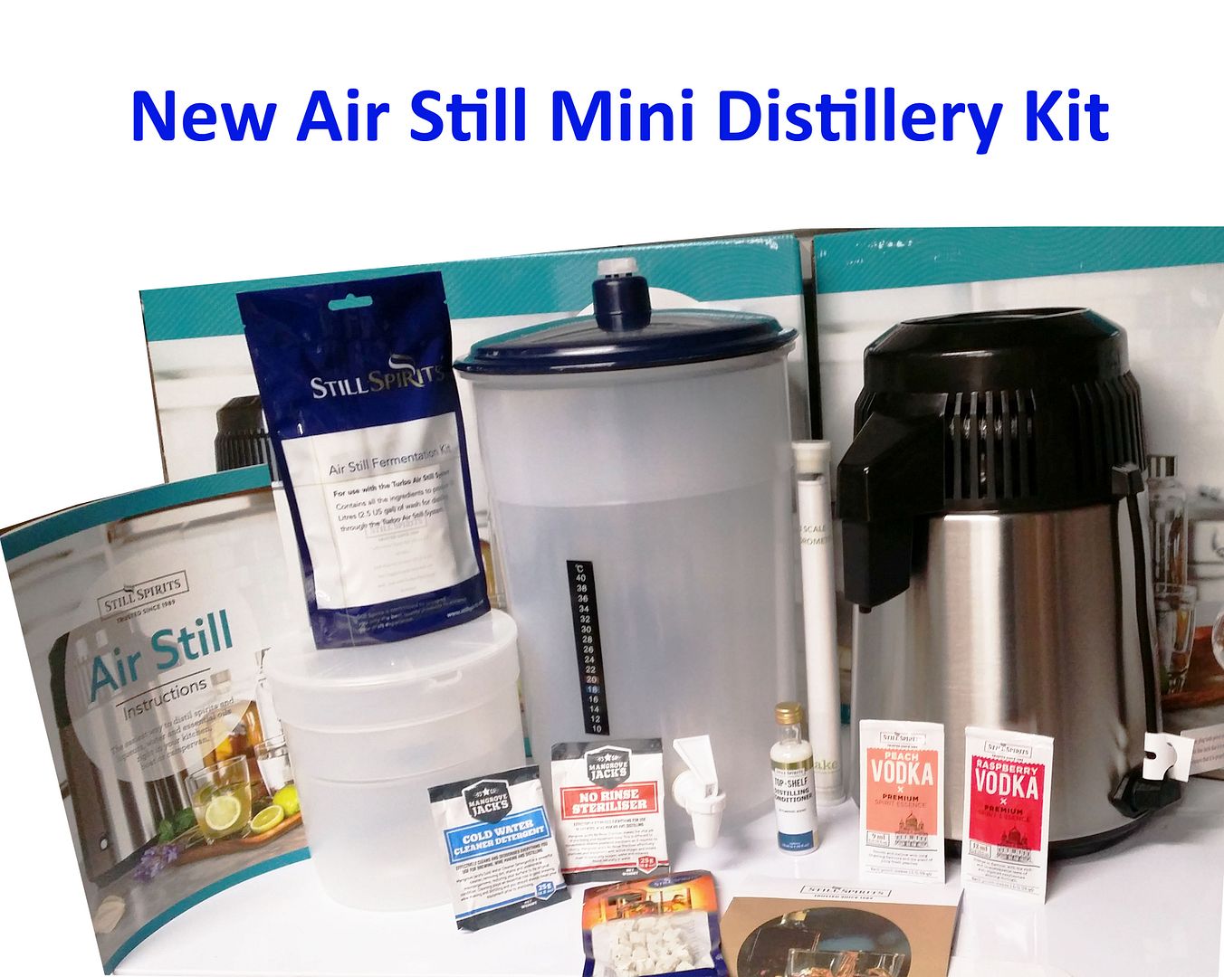 New Still Spirits Air Still Mini Distillery Kit Make Pure Water ...